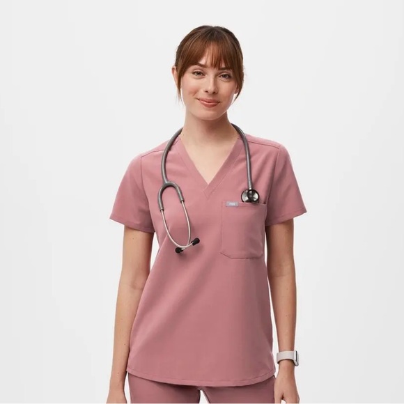 Figs | Other | Figs Womens Mauve Scrub Top | Poshmark